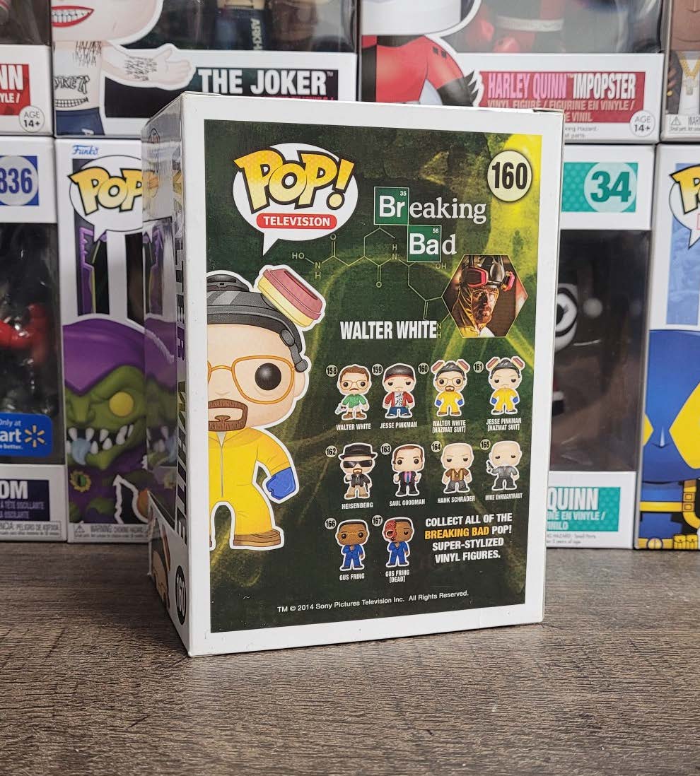 Walter White #160 - Breaking Bad Funko Pop! TV [Yellow Hazmat Suit ...