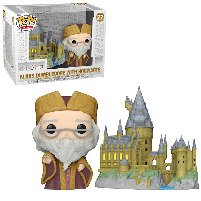 Albus Dumbledore with Hogwarts #27 - Harry Potter Funko Pop! Town – A1 Swag