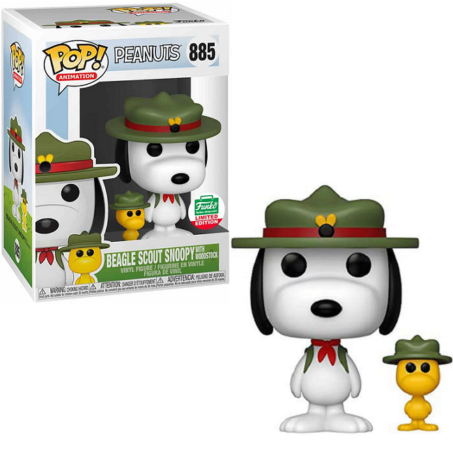 Beagle Scout Snoopy with Woodstock #885 - Peanuts Funko Pop! Animation ...
