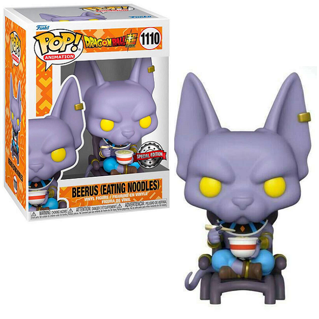 Beerus [Eating Noodles] #1110 - Dragon Ball Super Funko Pop! Animation ...