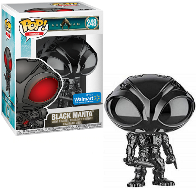Black Manta #248 - Aquaman Funko Pop! Heroes [Metallic Black WalMart E ...
