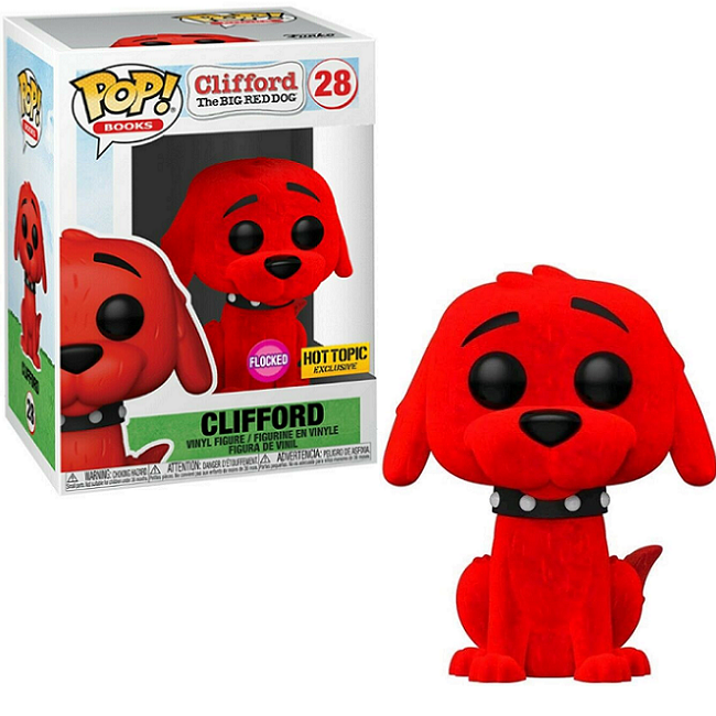 Clifford #28 - Clifford The Big Red Dog Funko Pop! Books [Flocked Hot ...