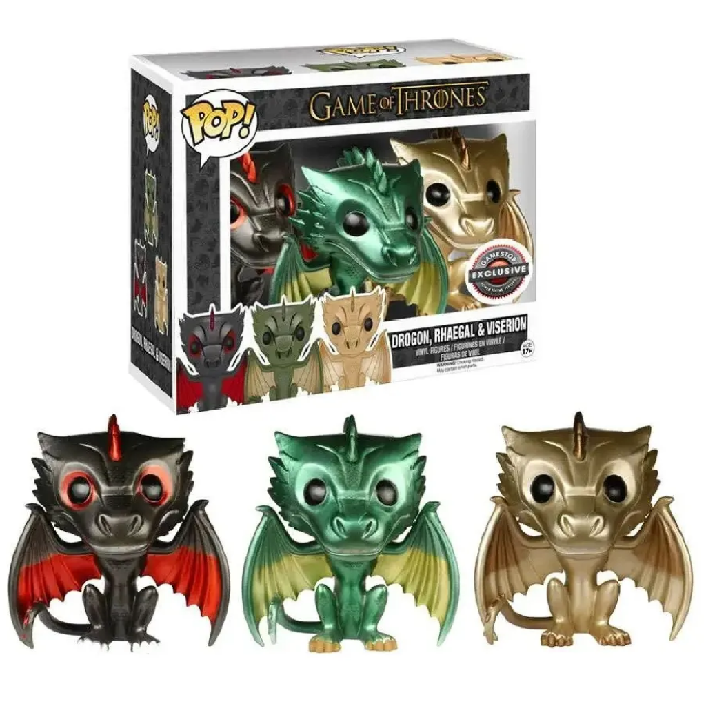 Game of Thrones Dragons Funko Pop 3-Pack – A1 Swag
