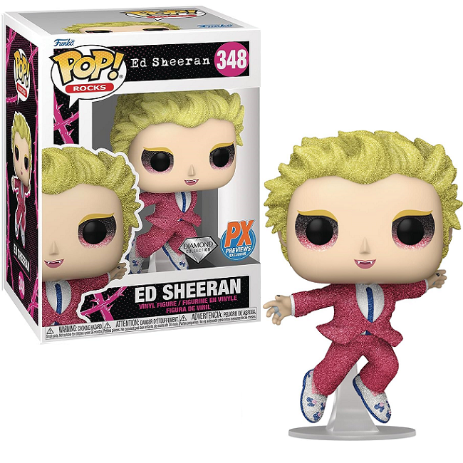 Ed Sheeran #348 - Ed Sheeran Funko Pop! Rocks [Bad Habits] [Diamond Px ...