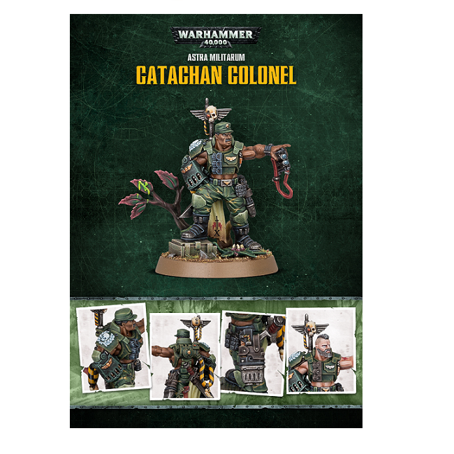 Warhammer 40K Astra Militarum Catachan Colonel [Store Anniversary Mini ...