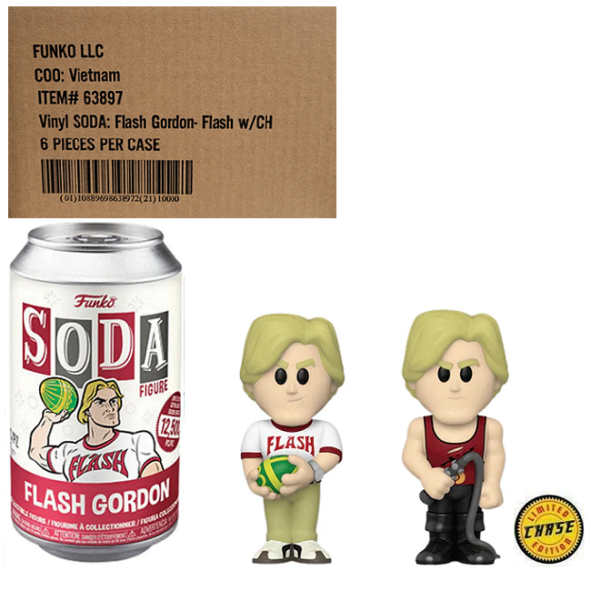 Flash – Flash Gordon Funko Soda [Factory Sealed Case (6) w/Chase] – A1 Swag