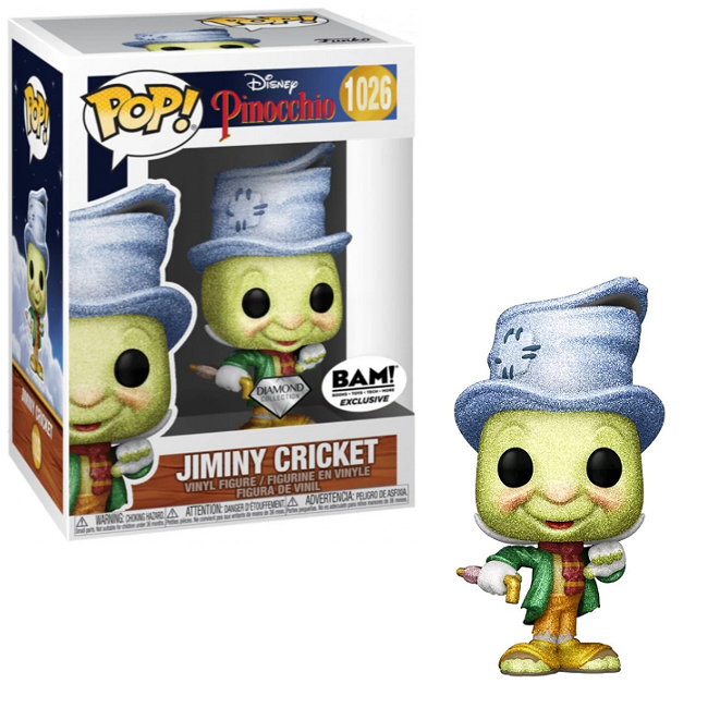 Jiminy Cricket #1026 – Pinocchio Funko Pop! [Diamond BAM Exclusive ...
