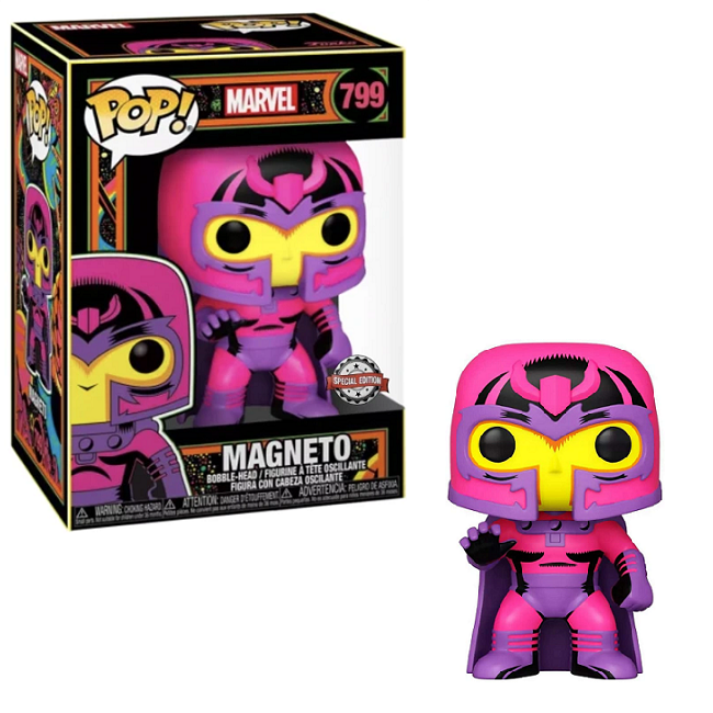 Magneto #799 – Marvel Funko Pop! [Blacklight Special Edition] – A1 Swag