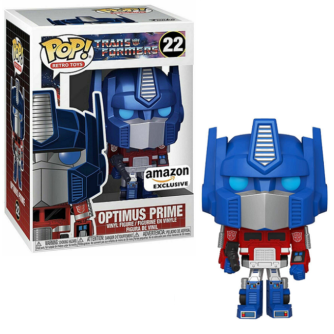Optimus Prime #22 - Transformers Funko Pop! Retro Toys [Metallic Amazo ...